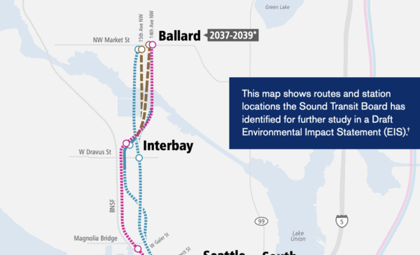 Ballard light rail extension environmental impact statement delayed ...